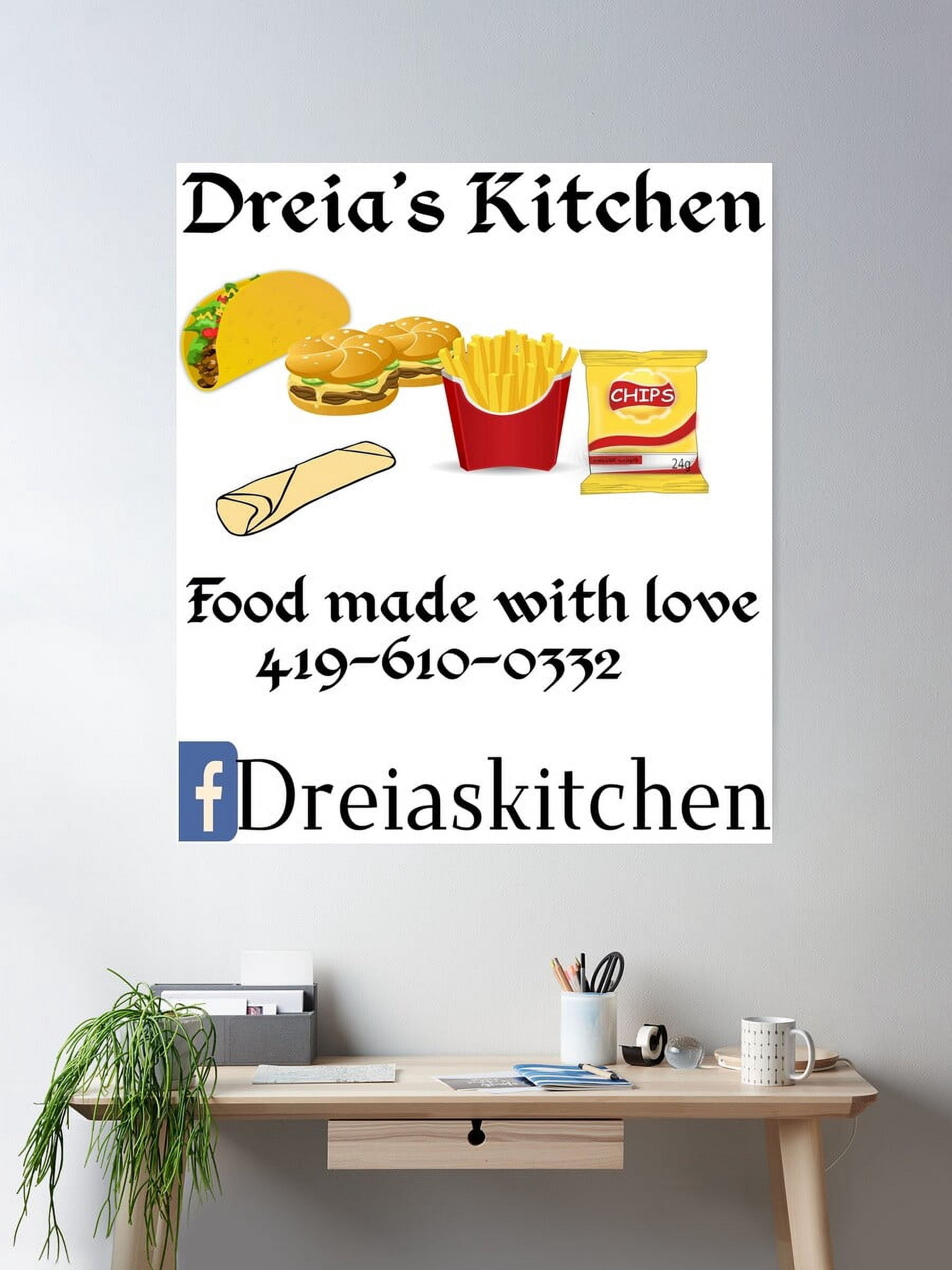 Kna Prints - 1 Pc Poster Dreia Kitchen, UNFRAMED-8x12 - Walmart.com