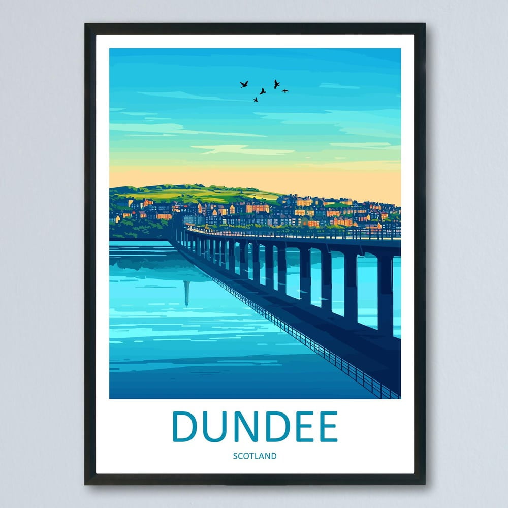 Kna Prints - 1 Pc Poster Dundee Travel Poster Scotland Wall Art ...