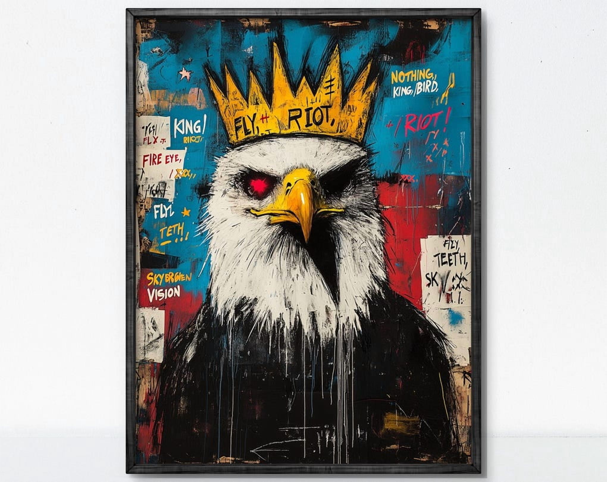 Kna Prints - 1 Pc Poster Eagle Crowned Eagle Graffiti Arta Fierce ...