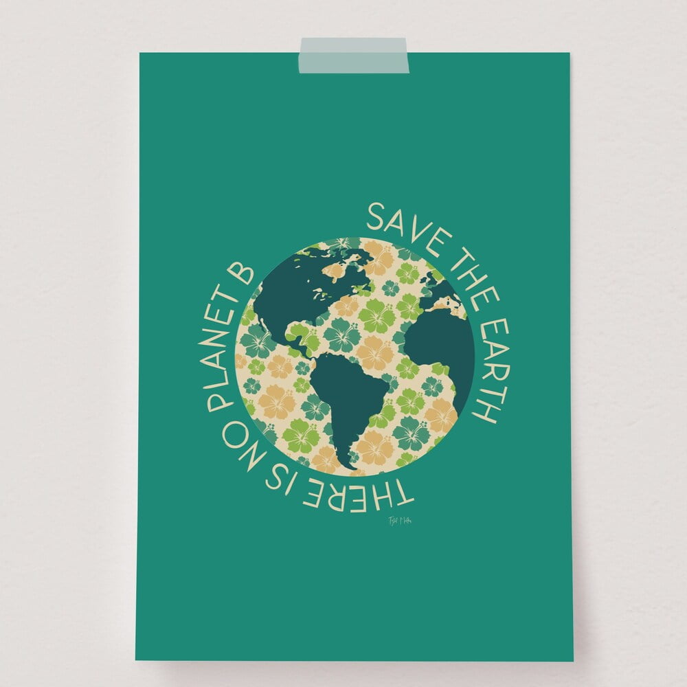 Kna Prints - 1 Pc Poster Earth Day Poster, There Is No Planet B ...