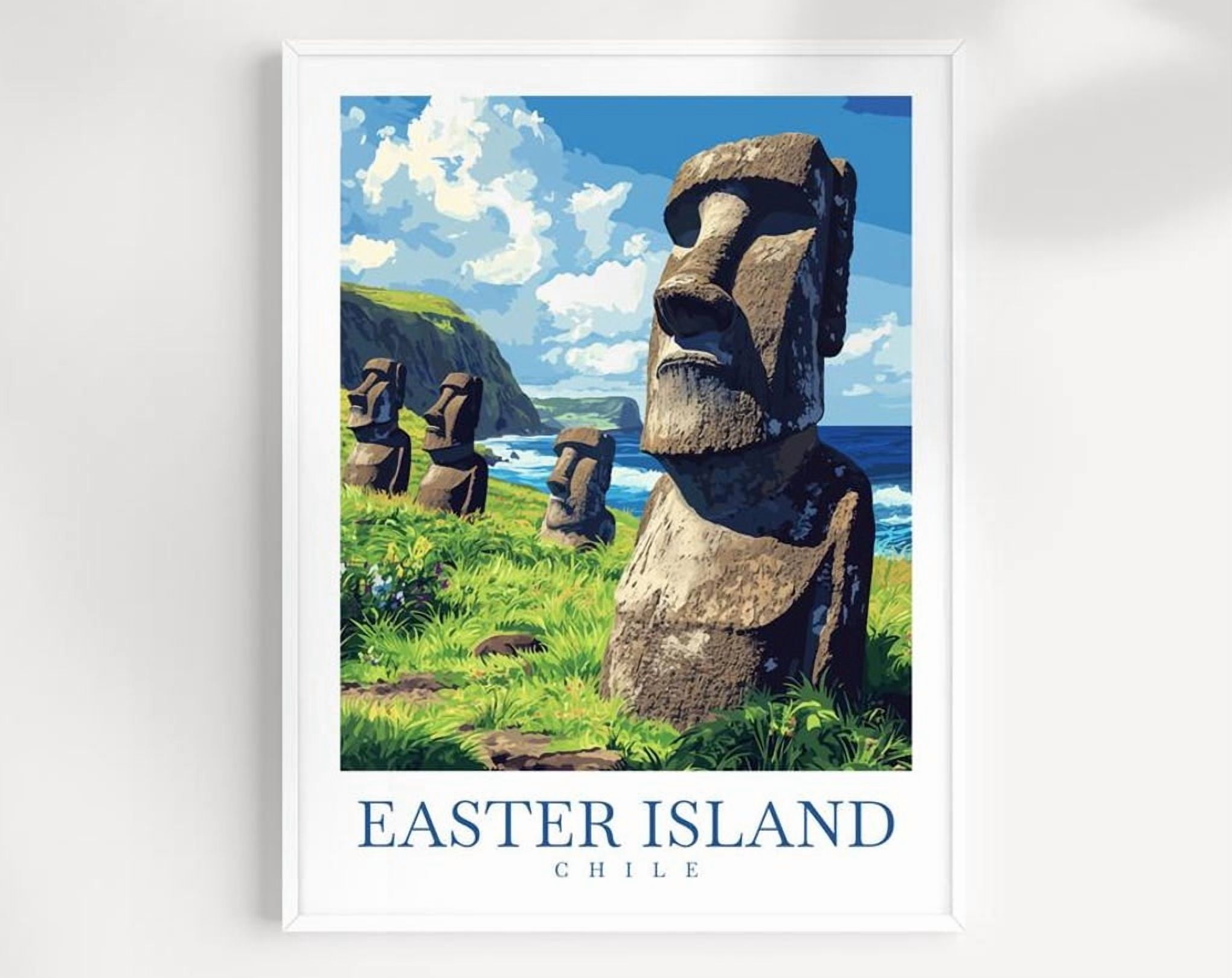 Kna Prints - 1 Pc Poster Easter Island Chile Travel Print Wall ...