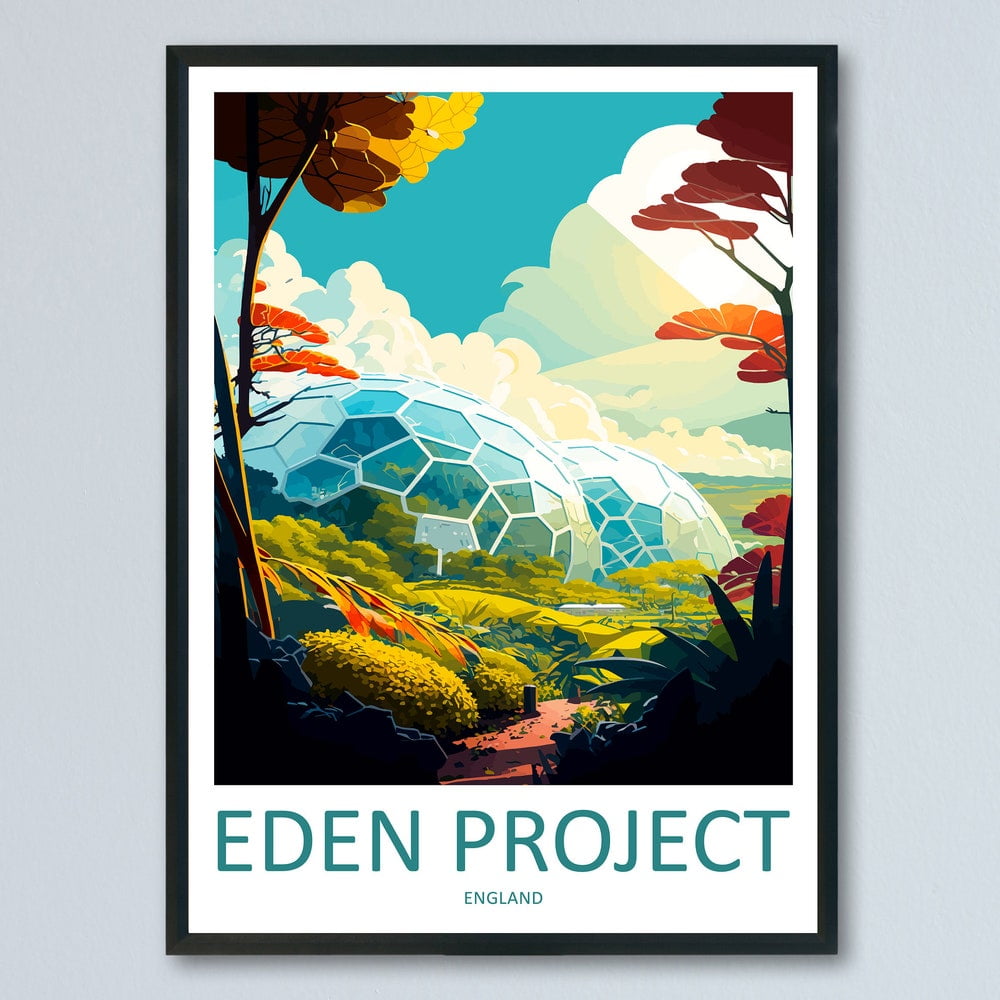 Kna Prints - 1 Pc Poster Eden Project Travel Wall Art Eden Project Wall ...