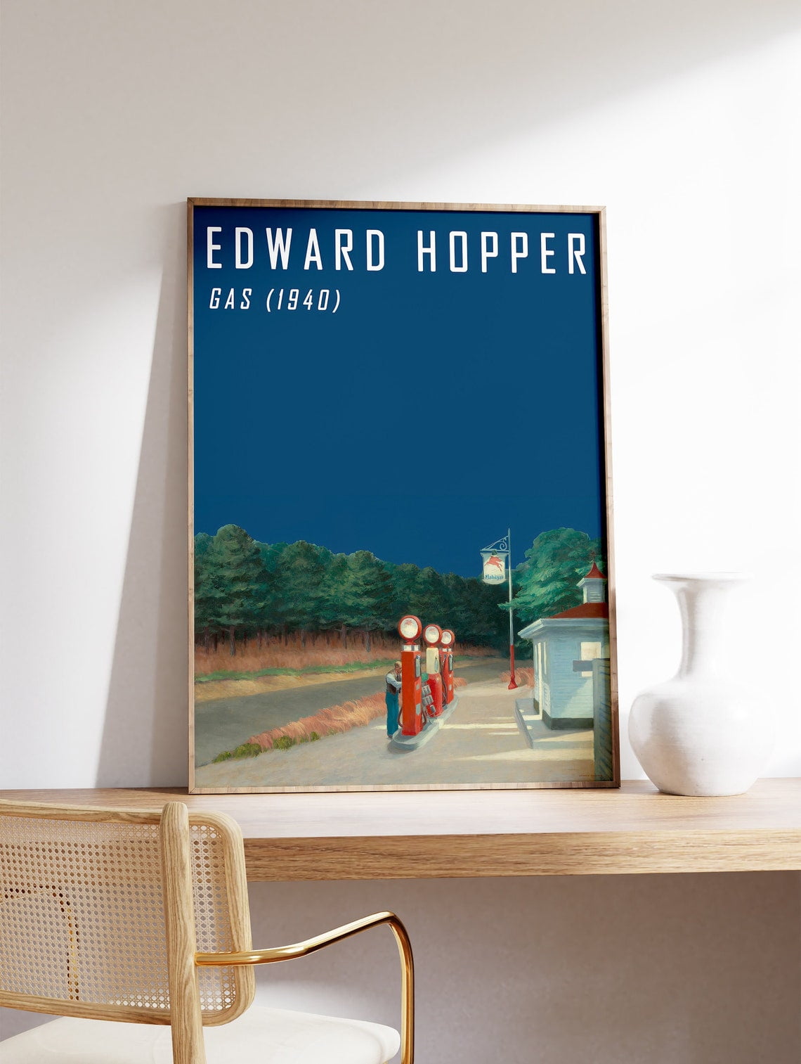 Kna Prints - 1 Pc Poster Edward Hopper Gas Exhibition Print, Gallery ...