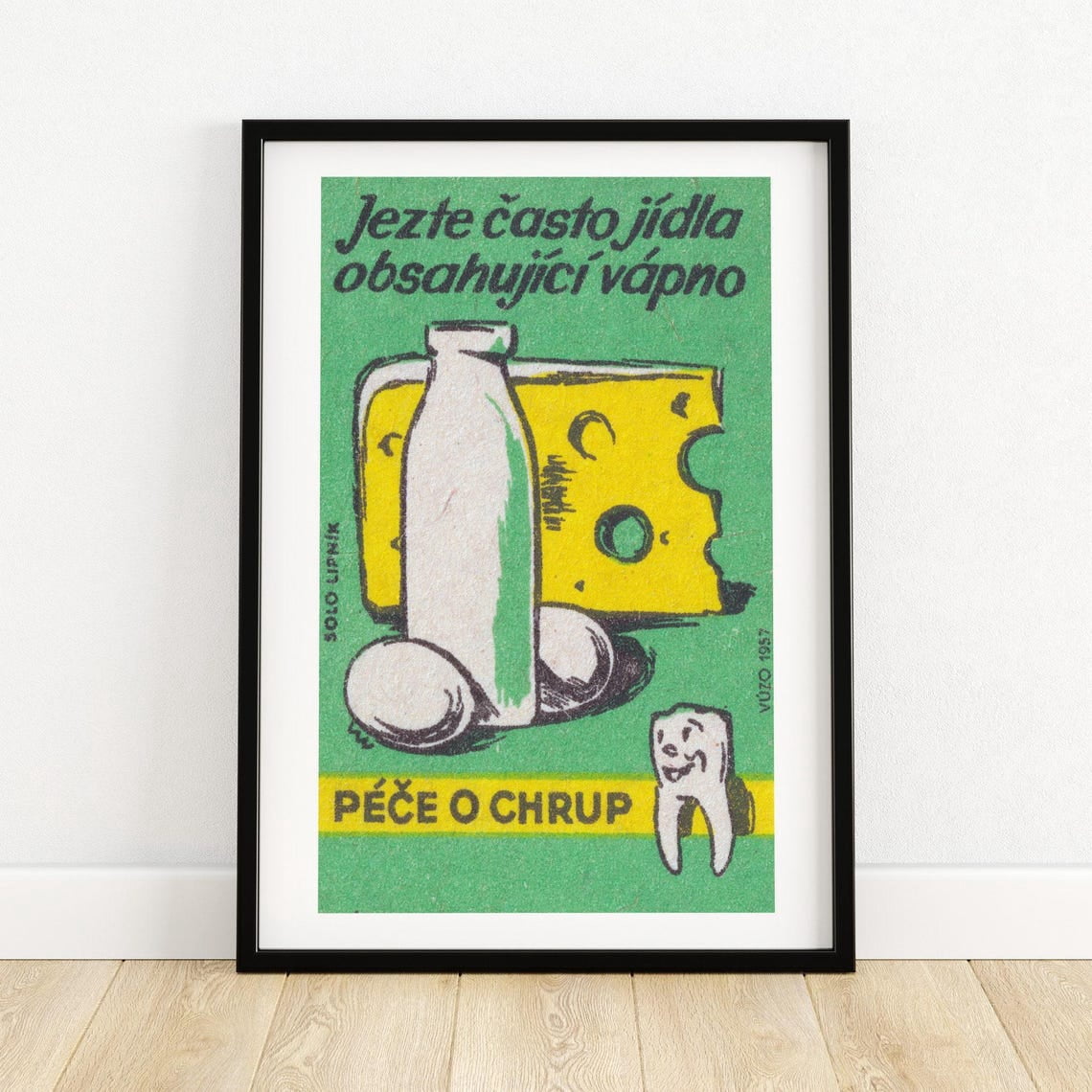Kna Prints - 1 Pc Poster Eggs, Milk And Cheese Matchbox Print Aesthetic ...