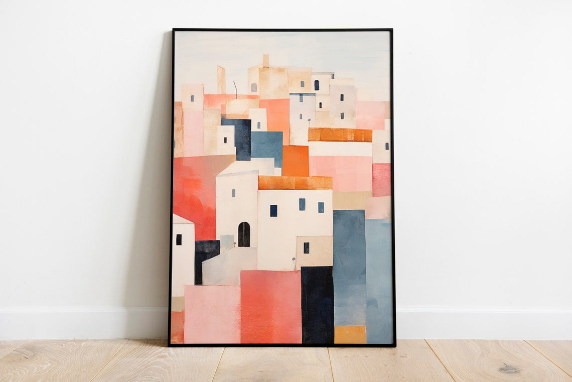 Kna Prints - 1 Pc Poster Egypt Pyramids Modern Giza Wall Art Minimalist ...