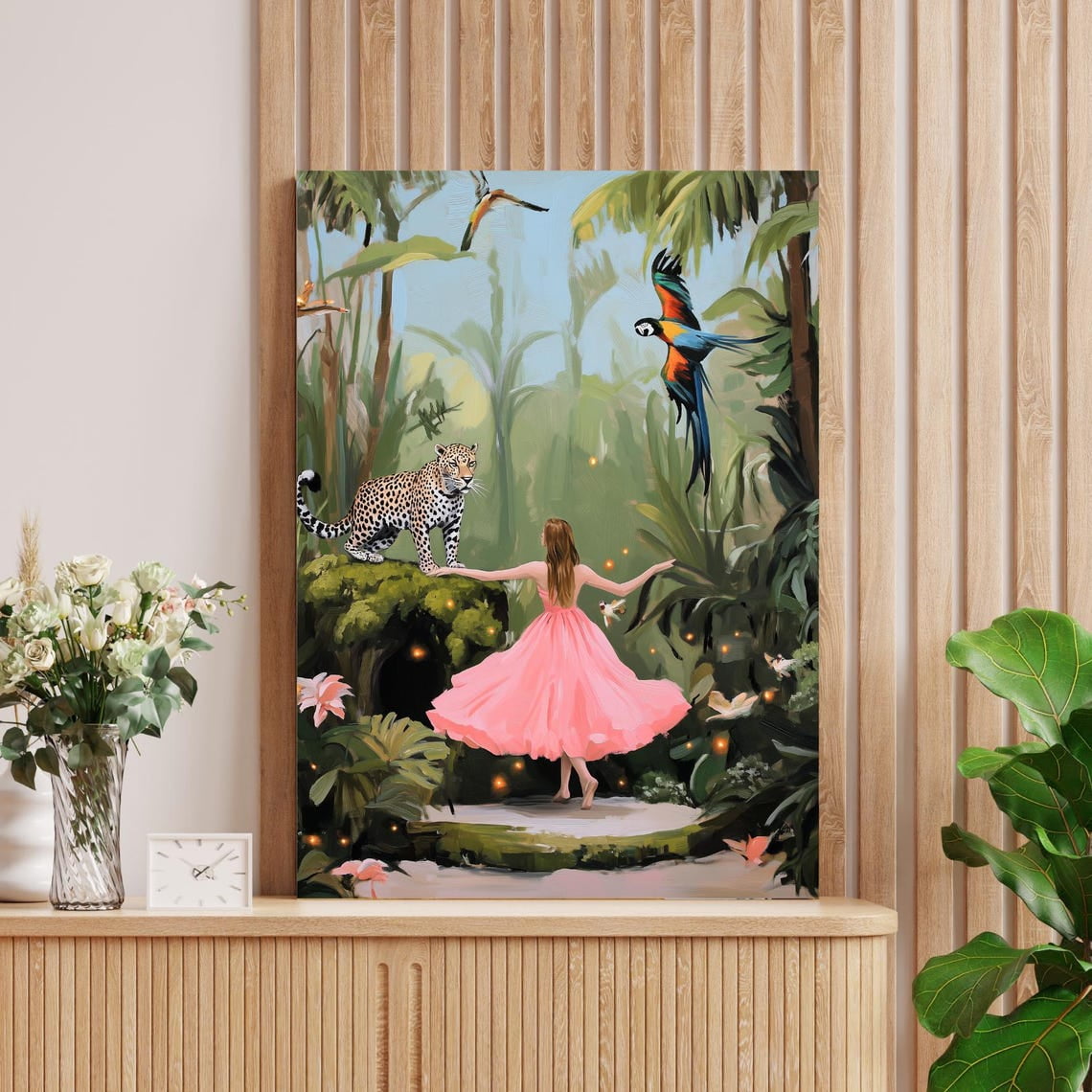 Kna Prints - 1 Pc Poster Enchanted Jgle , Fairycore Wall Art With ...