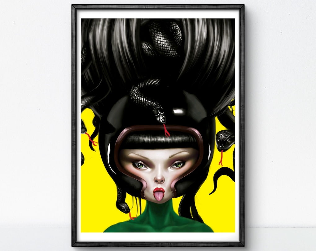 Kna Prints - 1 Pc Poster Envy , Gothic Wall Art, Dark Portrait Print, Seven Deadly Sins Decor ...