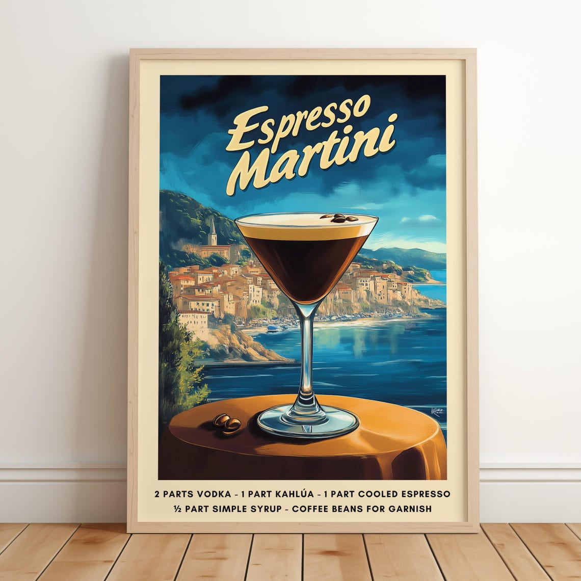Kna Prints - 1 Pc Poster Espresso Martini Art Print Retro Cocktail ...
