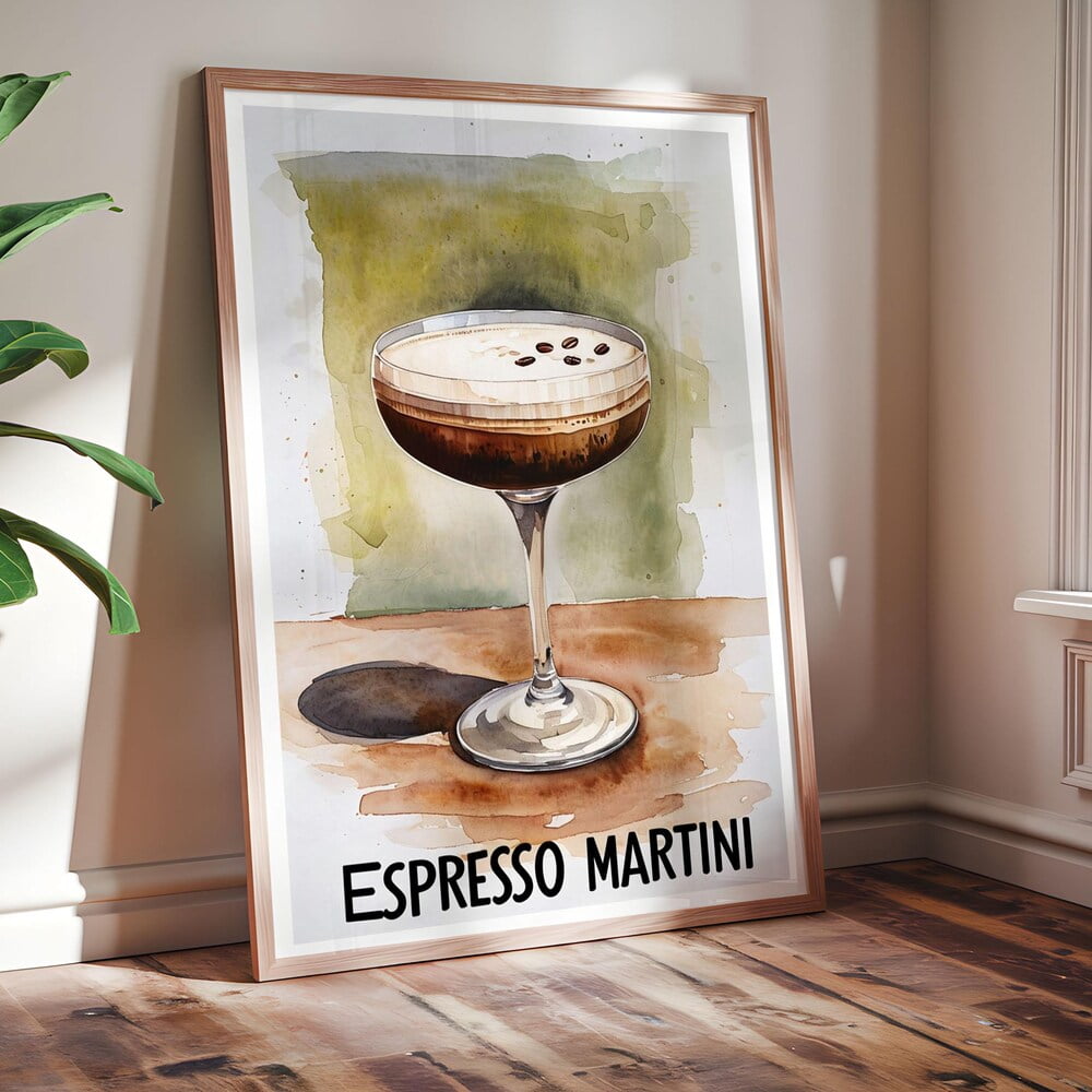 Kna Prints - 1 Pc Poster Espresso Martini Vintage Vibe D Poster - Chic ...