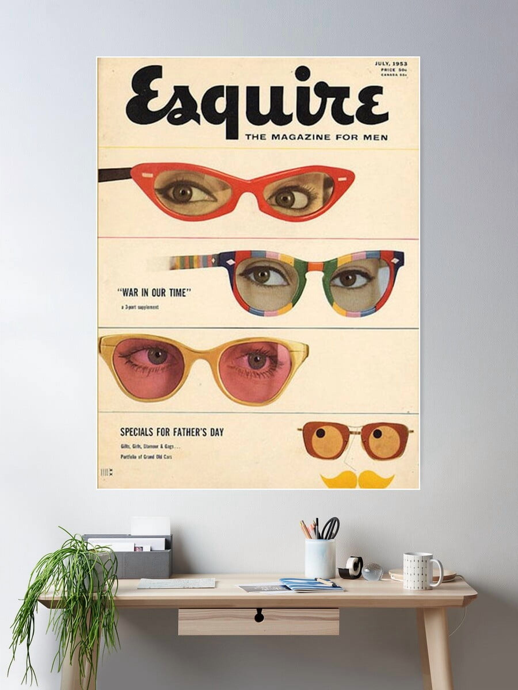 Kna Prints - 1 Pc Poster Esquire 1960S Magazine Sglasses Retro Fashion ...