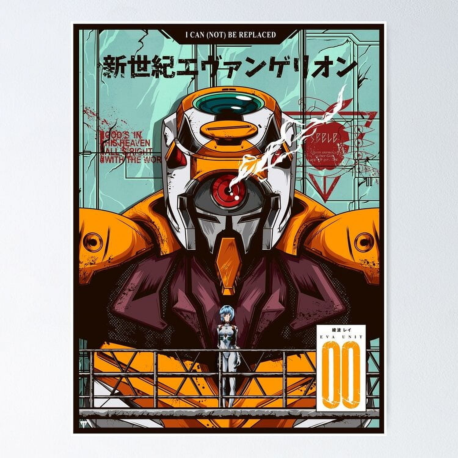 Kna Prints - 1 Pc Poster Evangelion Eva 01 Color No , Wall Art ...