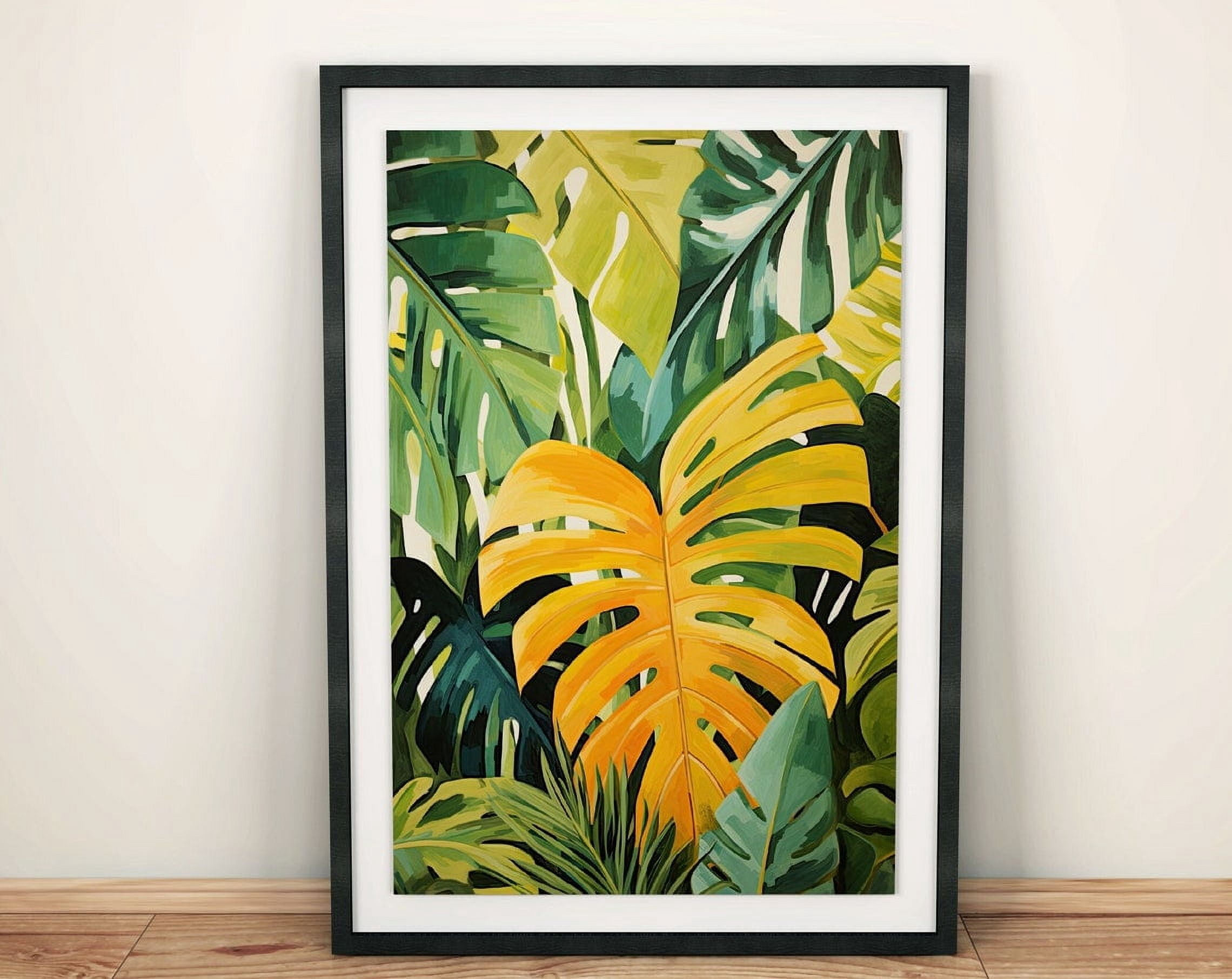 Kna Prints - 1 Pc Poster Exotic Monstera Wall Art Urban Jgle Decoration ...