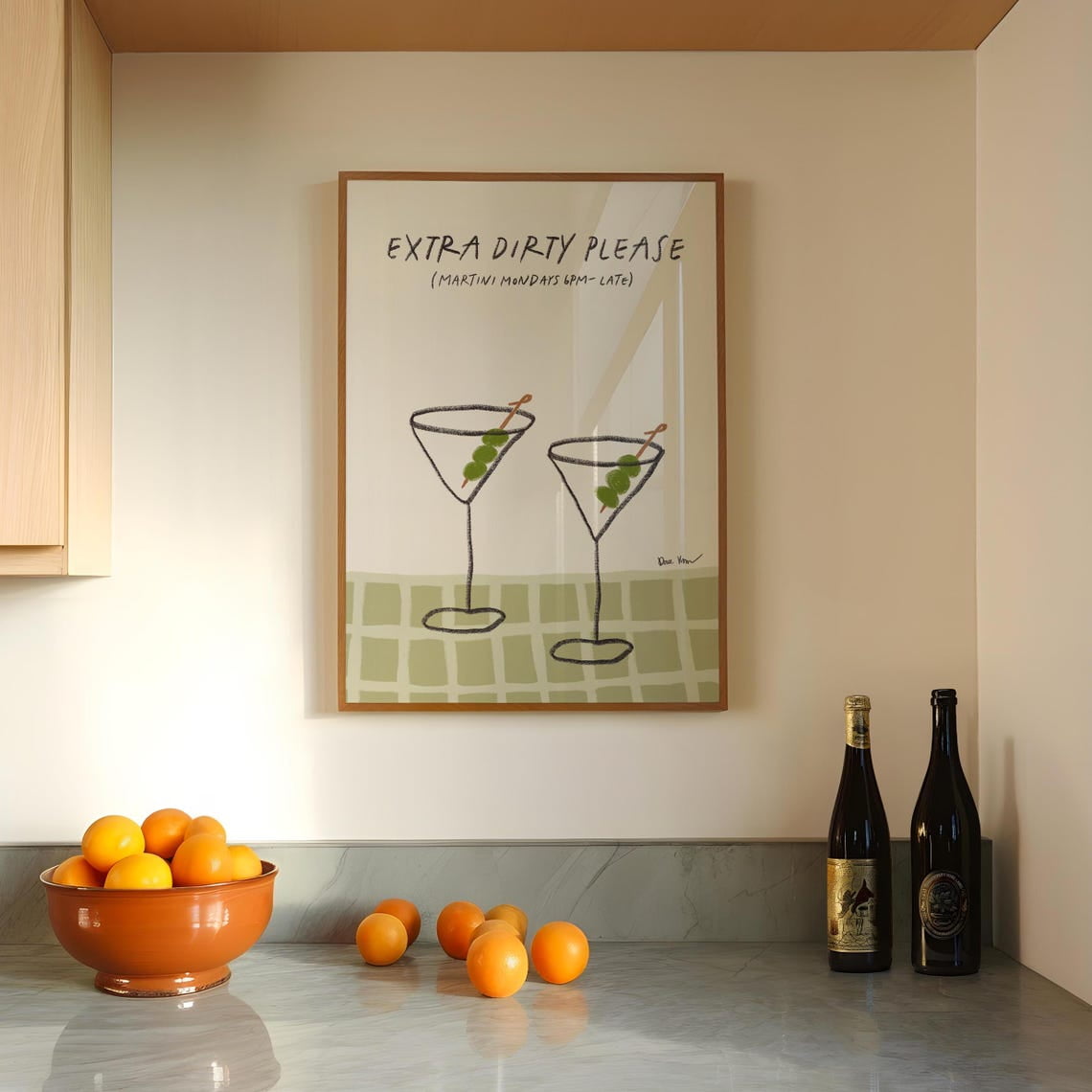 Kna Prints - 1 Pc Poster Extra Dirty Please Martini Wall Art, Dirty ...