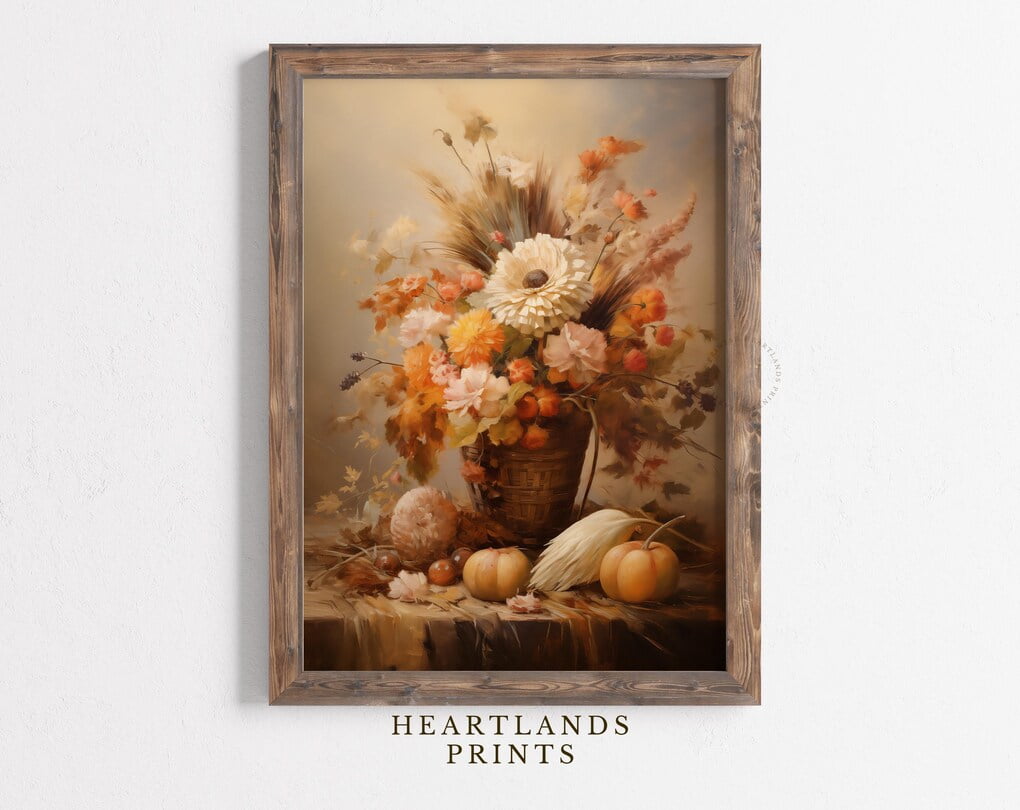 Kna Prints - 1 Pc Poster Fall Harvest Wall Art, Vintage Style : Autumn ...
