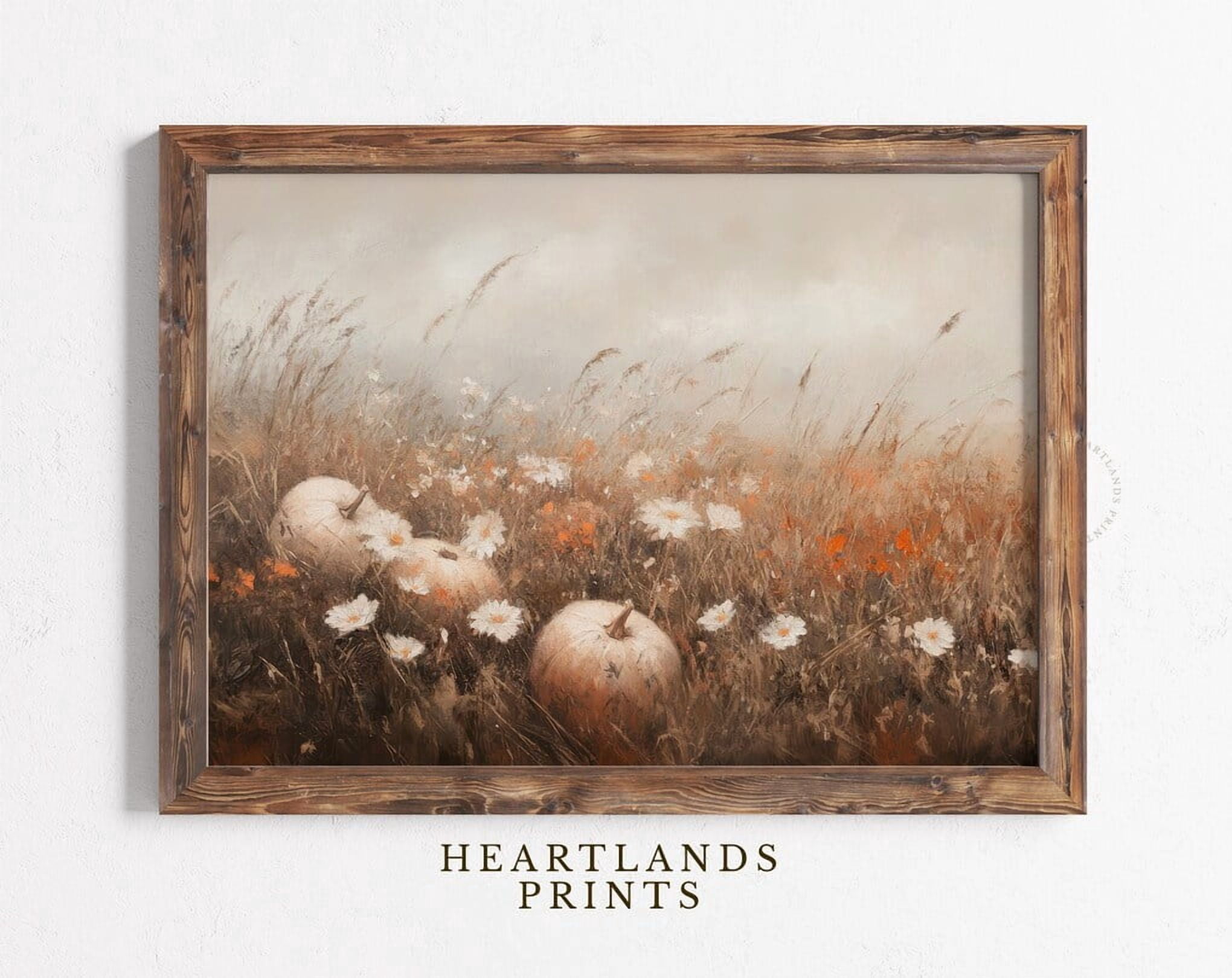 Kna Prints - 1 Pc Poster Fall Pumpkin Painting, Printable Fall Wall Art ...