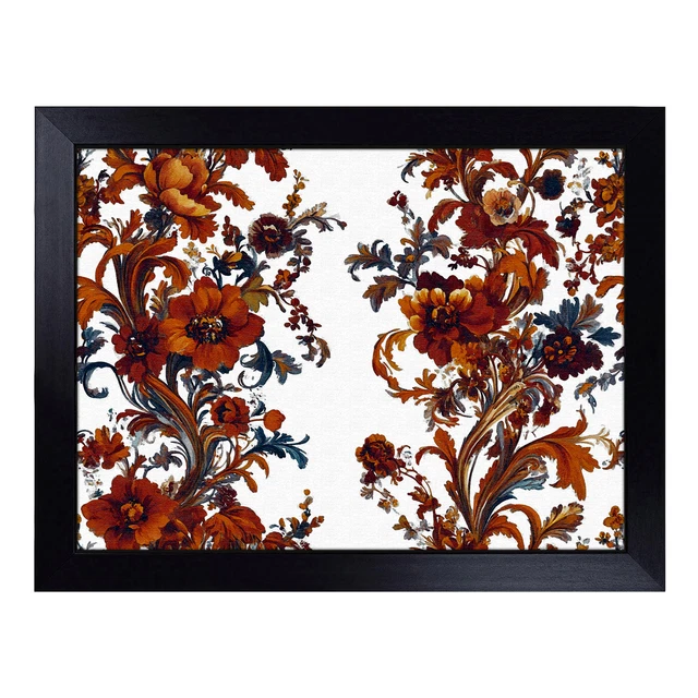 Kna Prints - 1 Pc Poster Fancy Floral Art Vol.8, UNFRAMED-16x24 ...