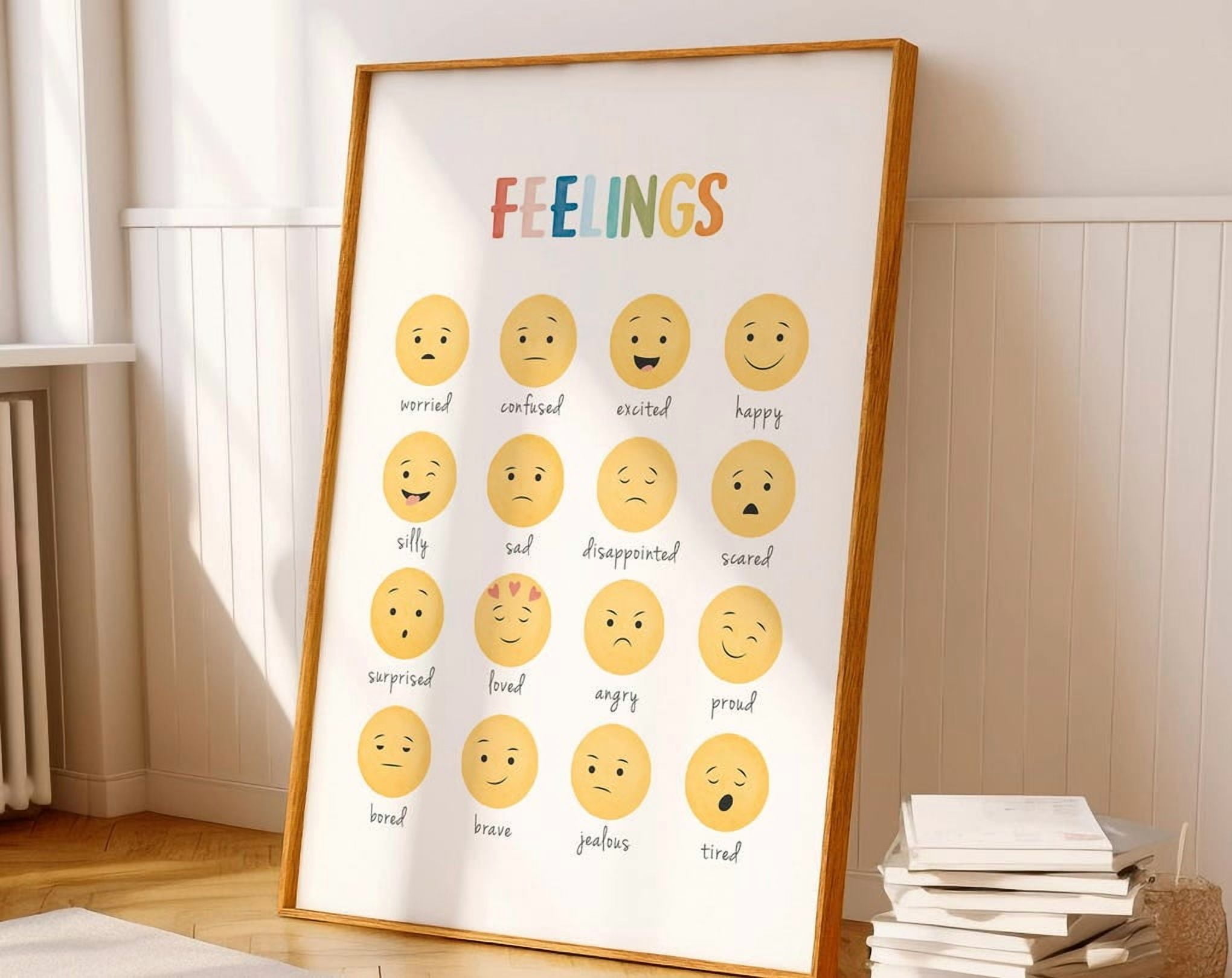 Kna Prints - 1 Pc Poster Feelings Chart, Social Emotional Learning ...