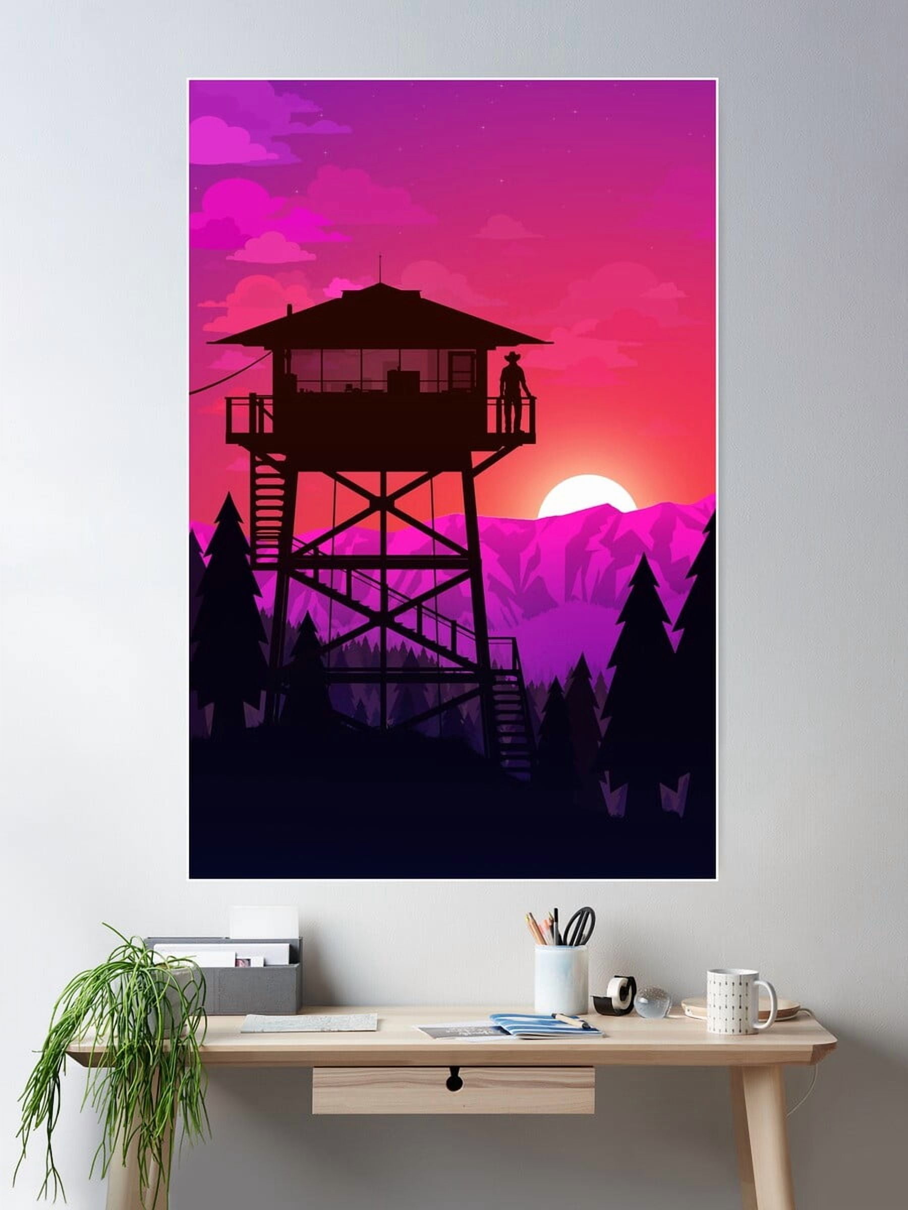 Kna Prints - 1 Pc Poster Fire Watch Lookout Tower, UNFRAMED-12x18 ...