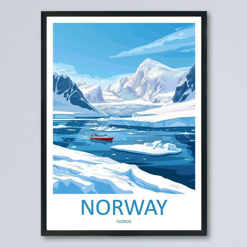Kna Prints - 1 Pc Poster The Fjords Travel The Fjords Norway Home Décor ...