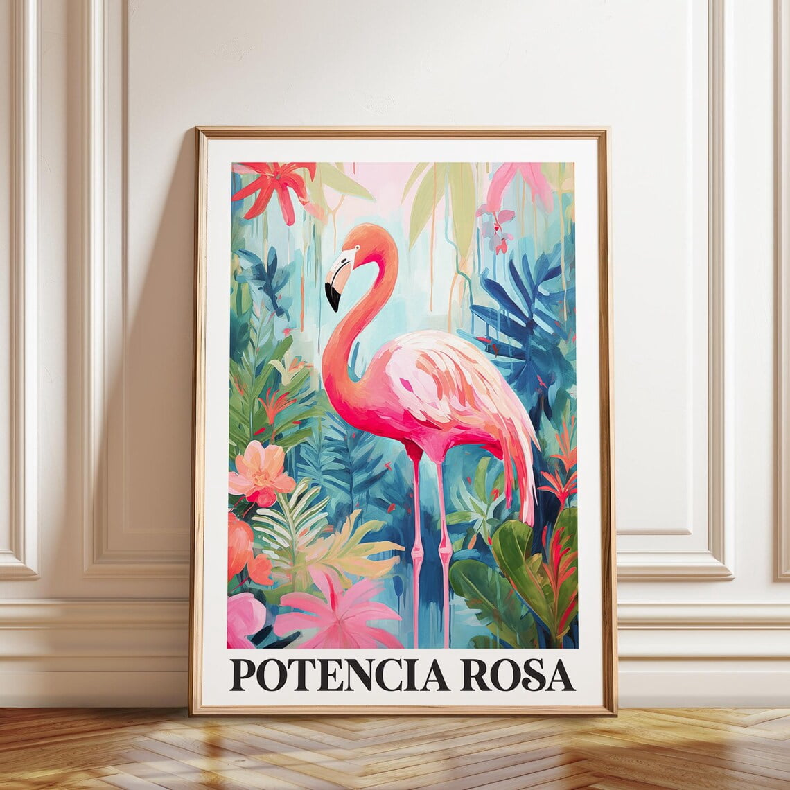 Kna Prints - 1 Pc Poster Flamingo Art Pink Power Feminine Wall Art ...