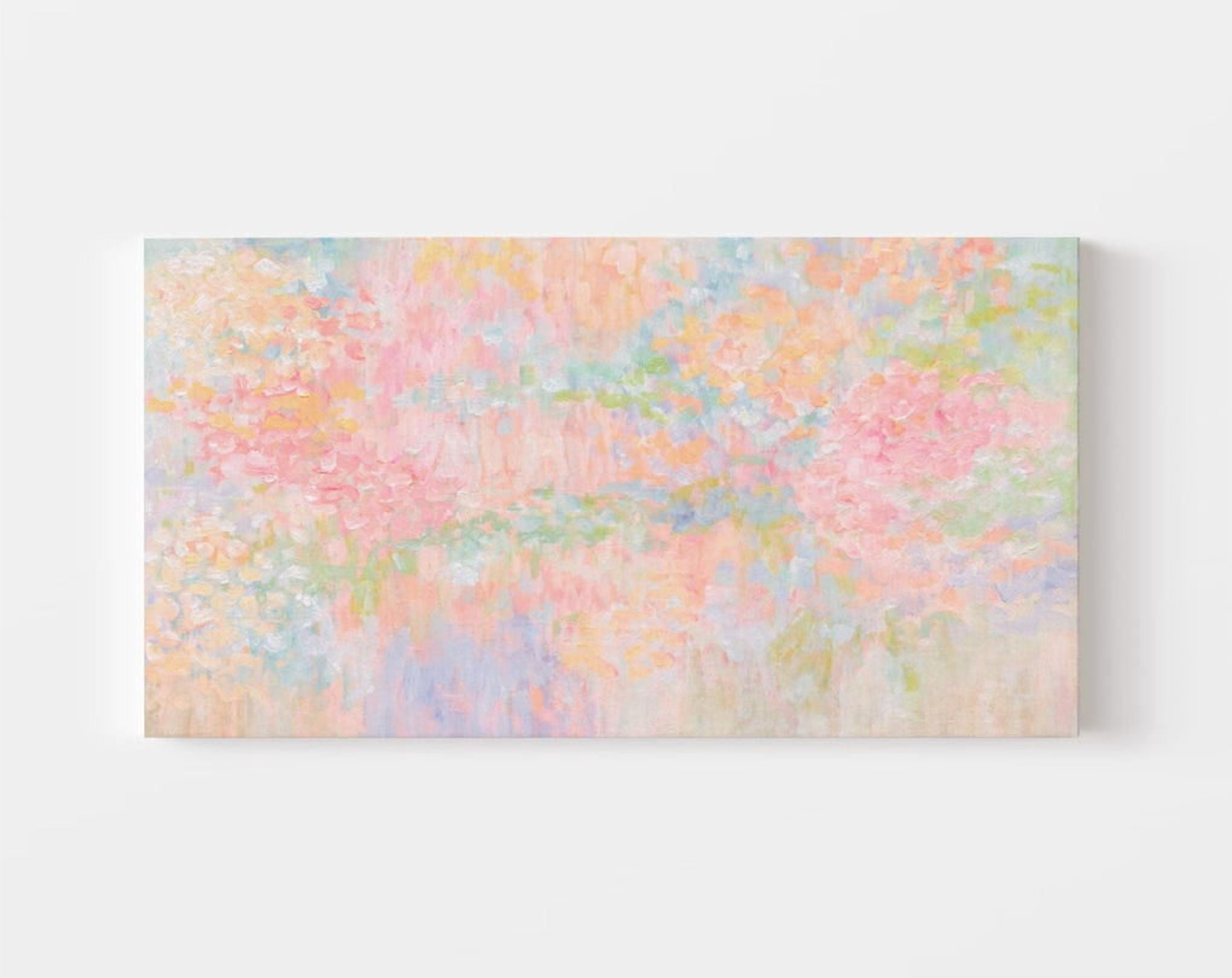 Kna Prints - 1 Pc Poster Floral Impressionist Painting Long Horizontal ...