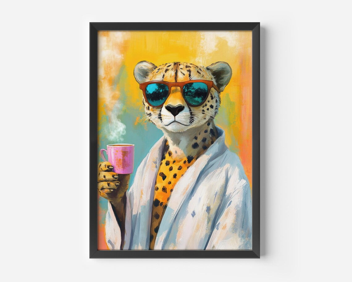 Kna Prints - 1 Pc Poster Fny Animal Picture For Coffee Corner Fny Wall ...