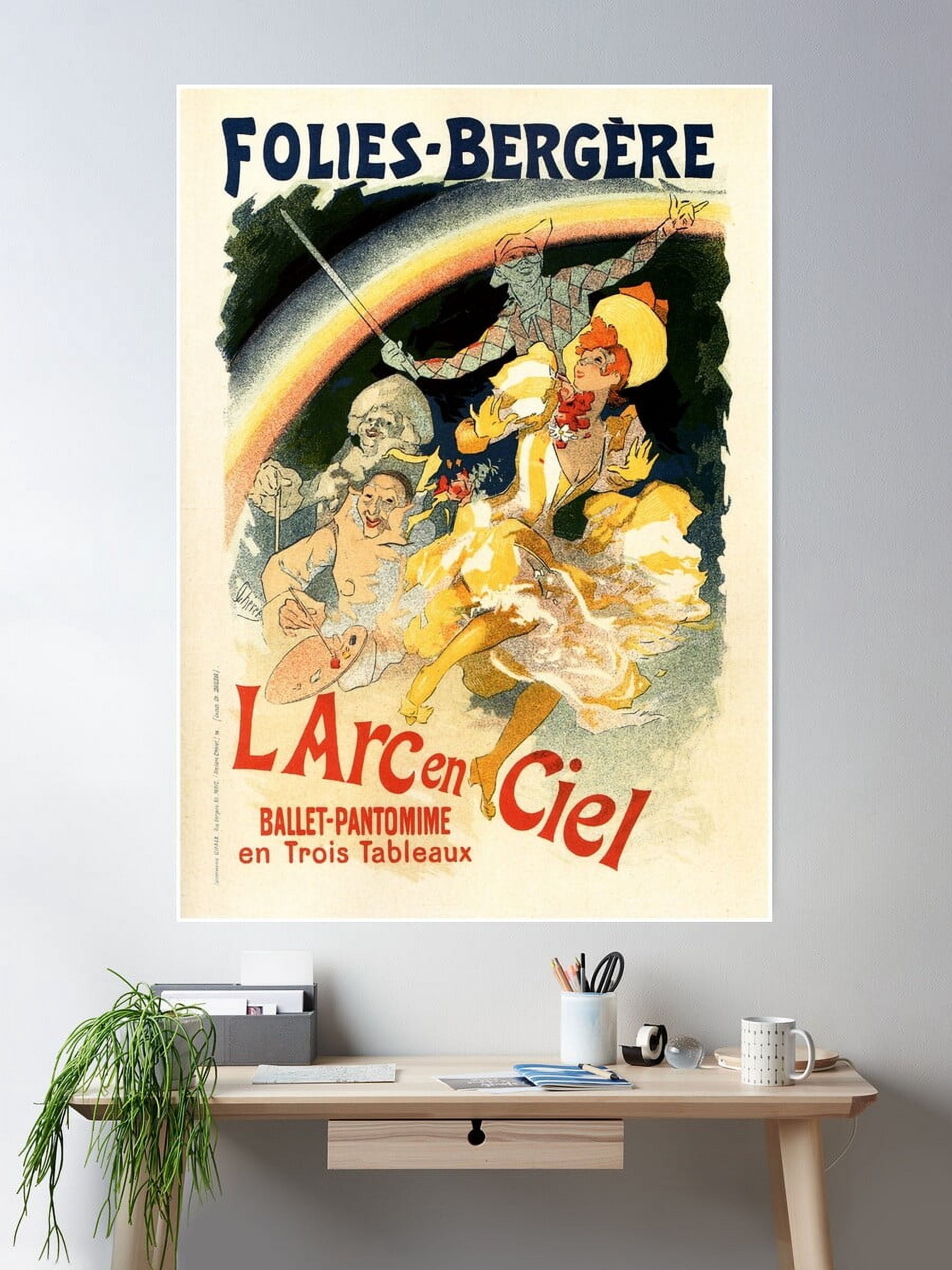 Kna Prints - 1 Pc Poster Folies Bergere L Arc En Ciel Ballet Pantomime ...
