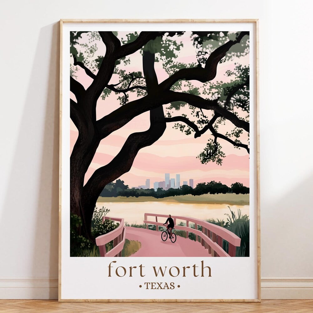Kna Prints - 1 Pc Poster Fort Worth River Poster, Trinity River Art ...
