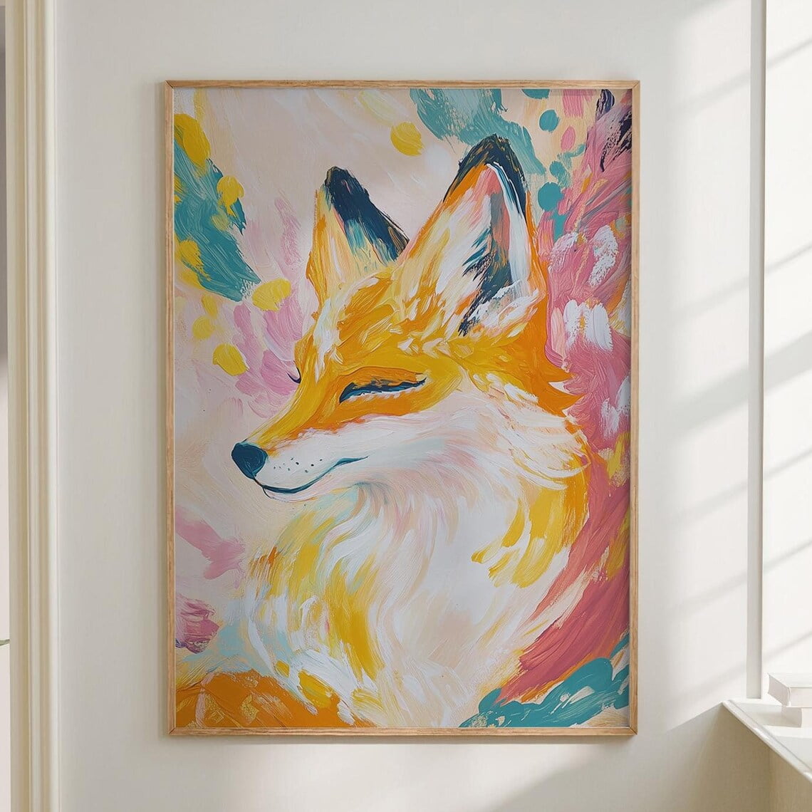 Kna Prints - 1 Pc Poster Fox Colorful Maximalist Eclectic Animal ...