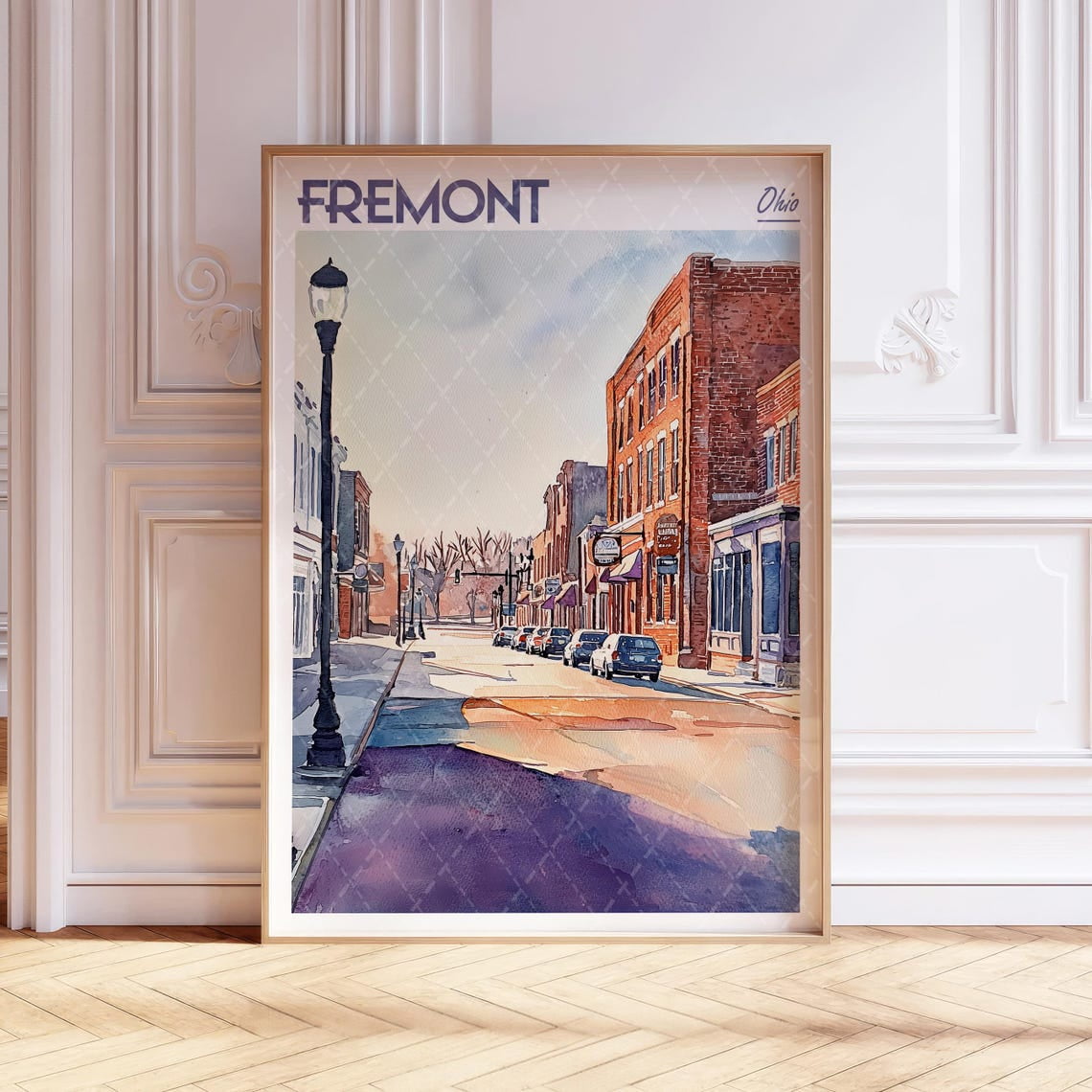 Kna Prints - 1 Pc Poster Fremont Watercolor Wall Art Sandusky Print ...