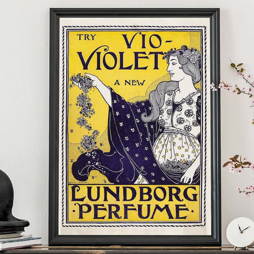 Kna Prints - 1 Pc Poster French Perfume Poster, Art Nouveau French Wall ...