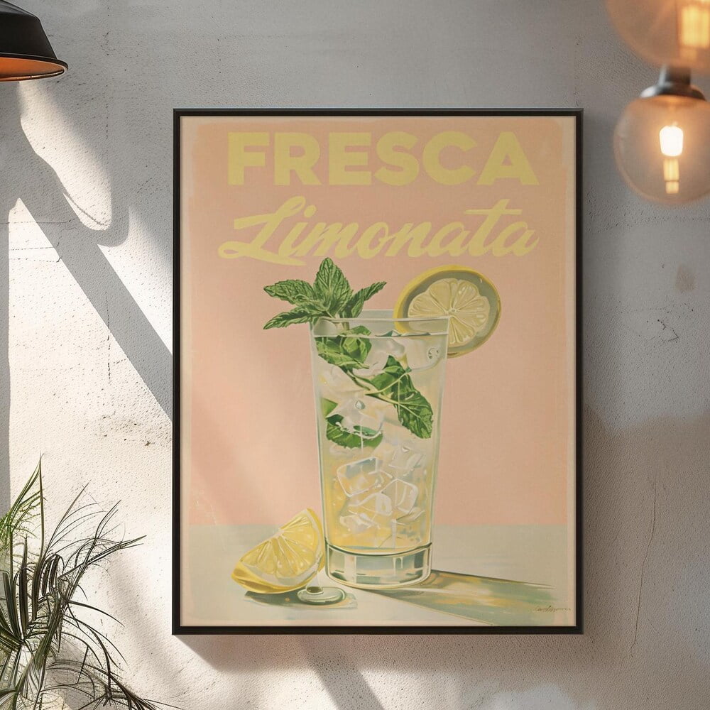 Kna Prints - 1 Pc Poster Fresca Limonata Wall D Poster Home Retro Decor ...