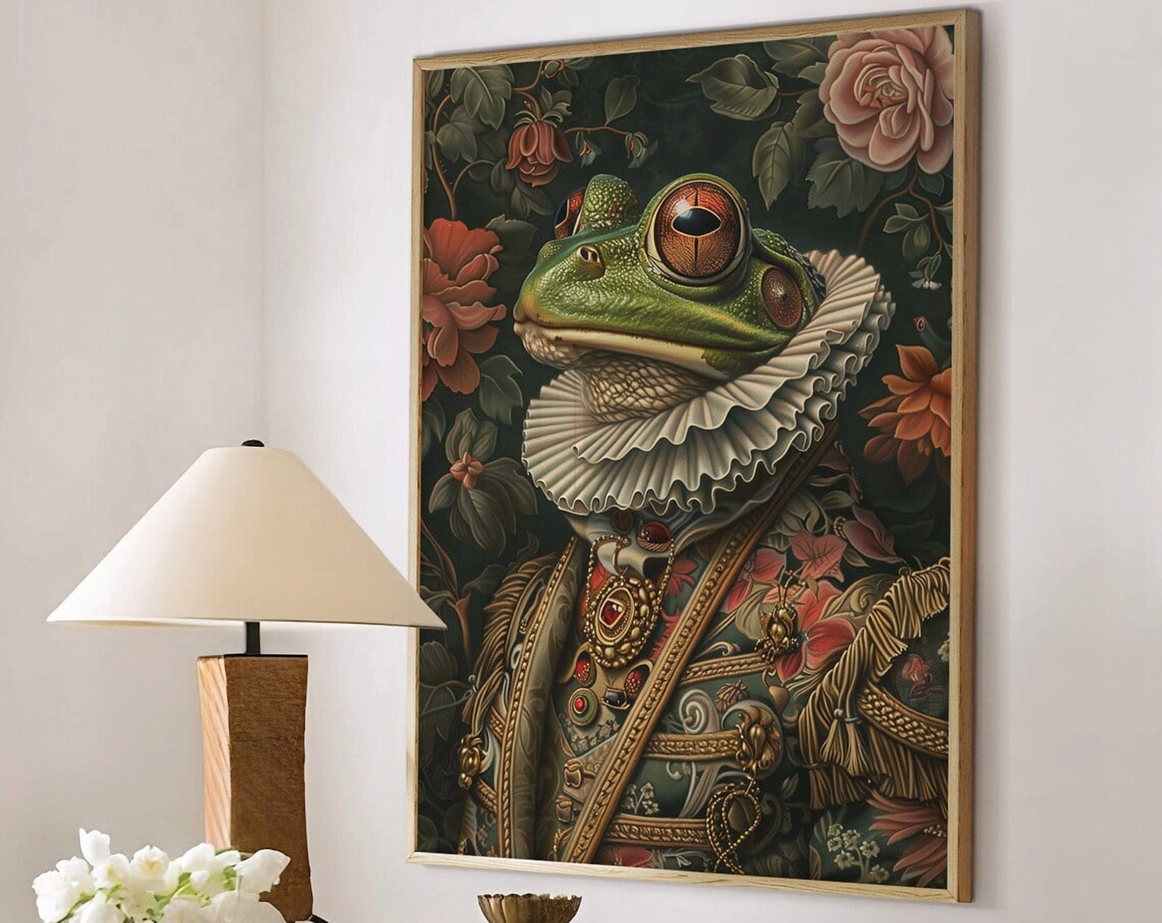 Kna Prints - 1 Pc Poster Frog Royal Renaissance Portrait Vintage Print ...