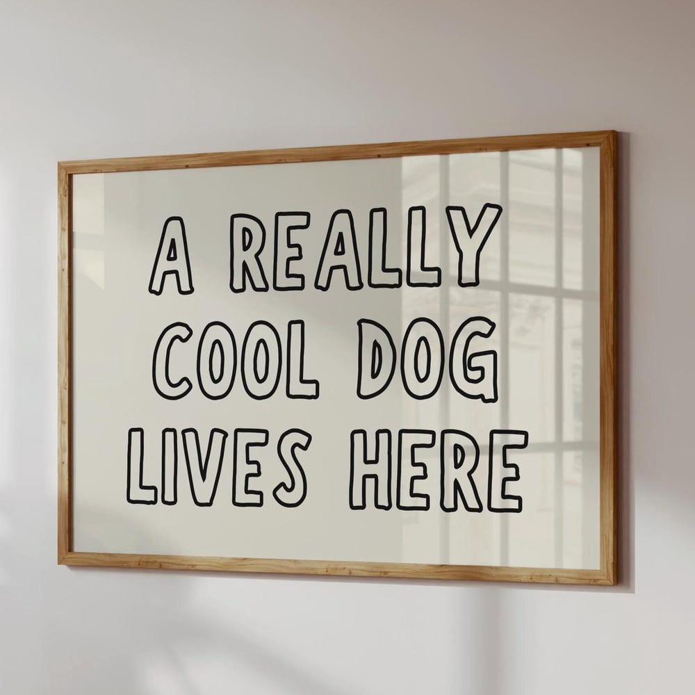Kna Prints - 1 Pc Poster Funny Dog Print Handwritten Typography Poster ...
