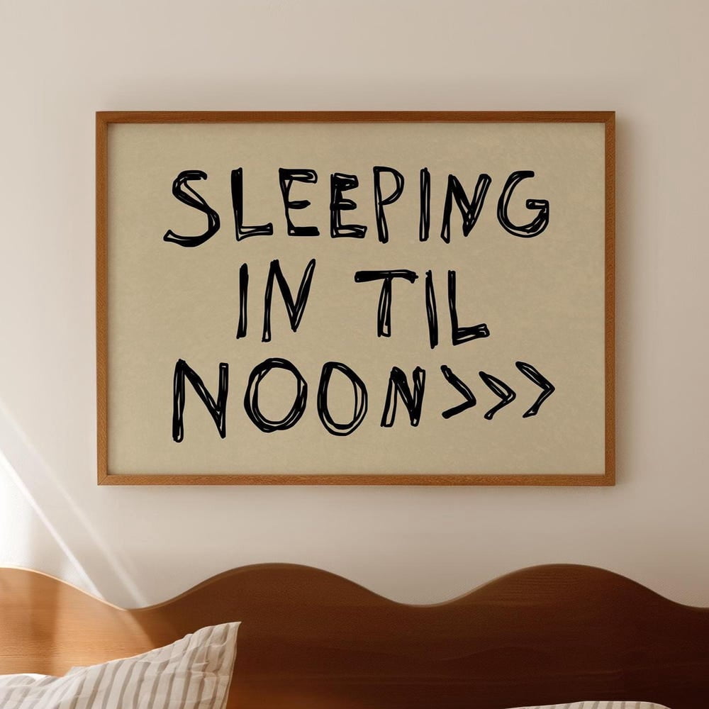 Kna Prints - 1 Pc Poster Funny Sleep Print Above Bed Artwork Trendy ...