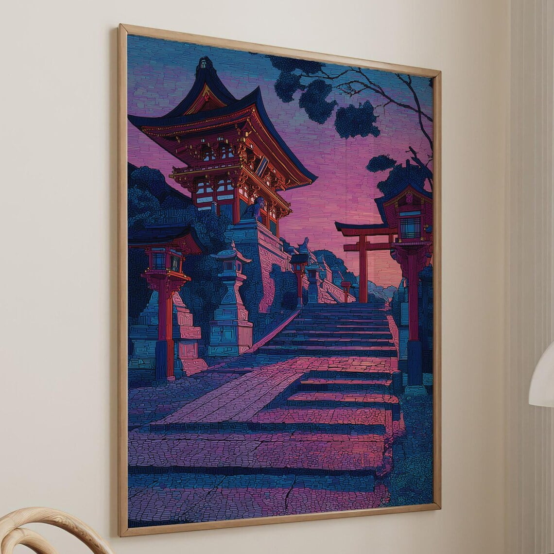 Kna Prints - 1 Pc Poster Fushimi Inari Kyoto Japan Landscape Painting ...