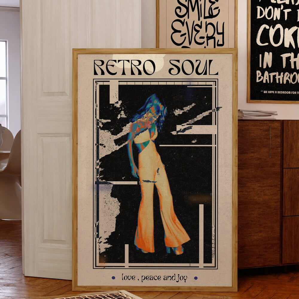 Kna Prints - 1 Pc Poster Gadient Art, 70S Art, Spiritual Gift, Trippy ...