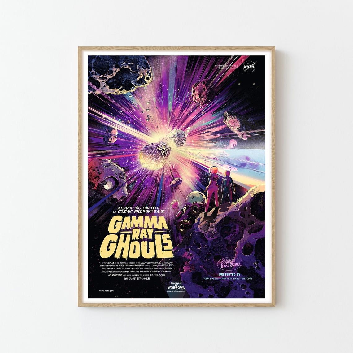 Kna Prints - 1 Pc Poster Gamma Ray Ghouls Nasa Space Travel Print ...