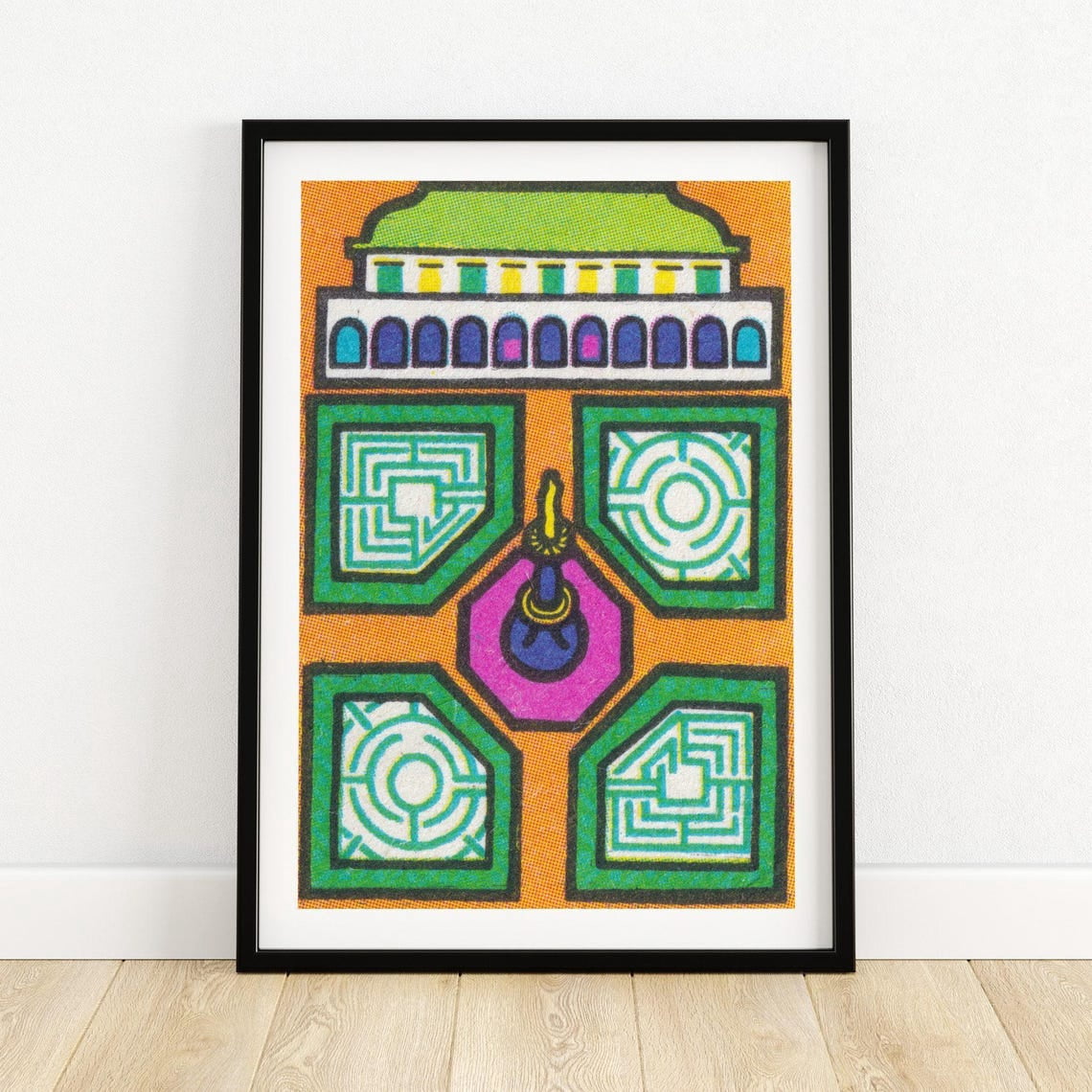 Kna Prints - 1 Pc Poster Garden From Above Matchbox Print Aesthetic ...