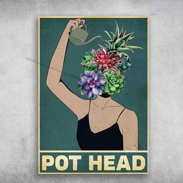 Kna Prints - 1 Pc Poster Gardening Poster, Garden Decor, Pot Head ...