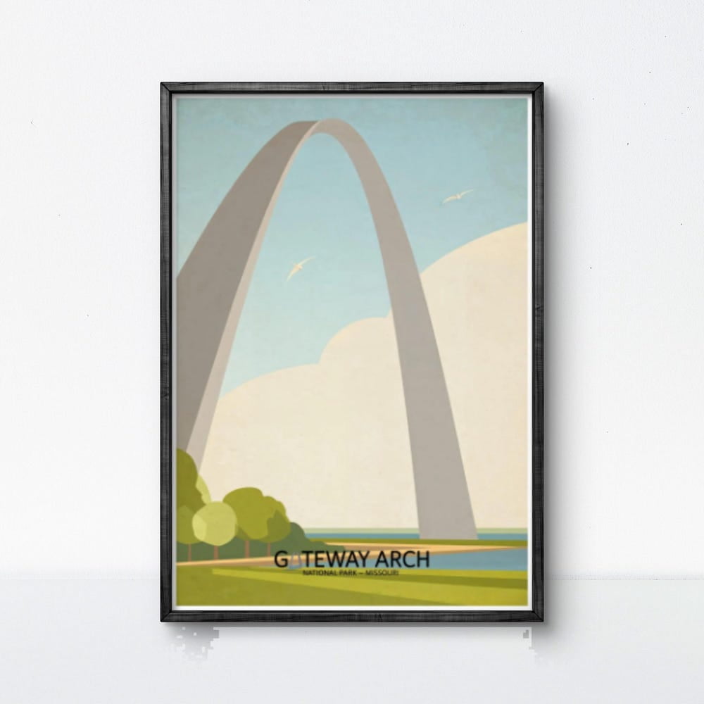 Kna Prints - 1 Pc Poster Gateway Arch National Park Poster Missouri ...