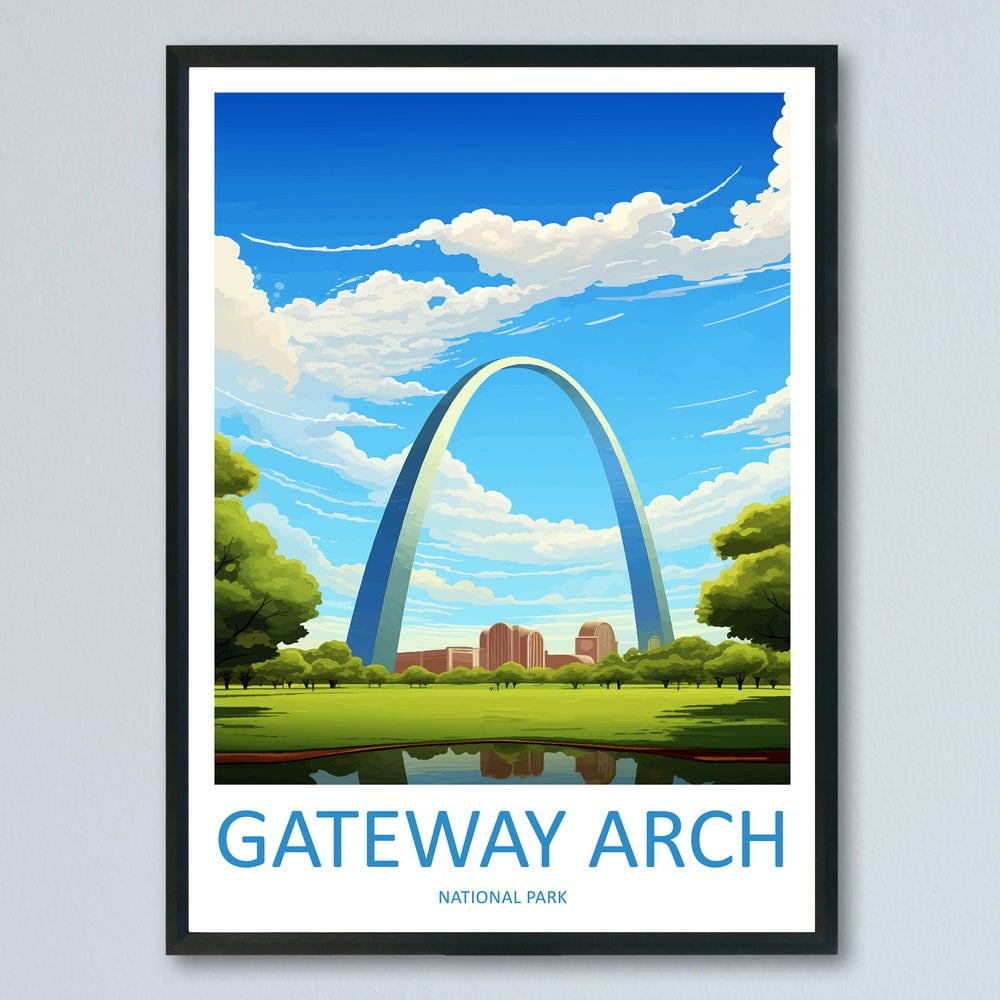 Kna Prints - 1 Pc Poster Gateway Arch National Park Travel Wall Art ...