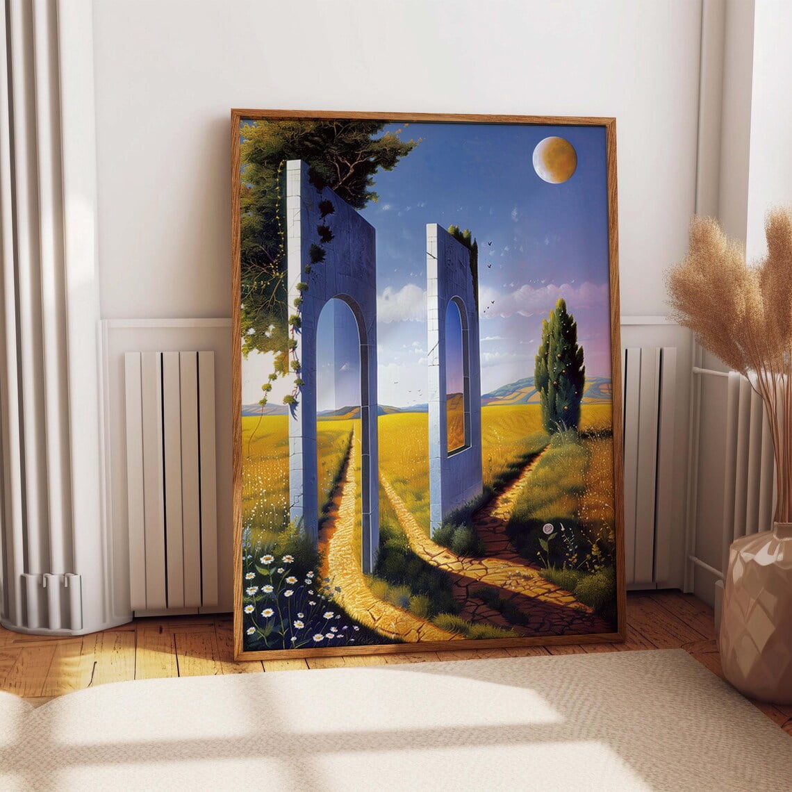 Kna Prints - 1 Pc Poster Gateway To Serenity Art Print Surreal Doorway Landscape Wall Art ...