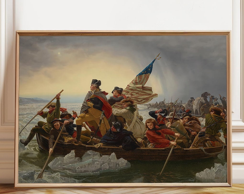 Kna Prints - 1 Pc Poster George Washington Wall Art Crossing The ...