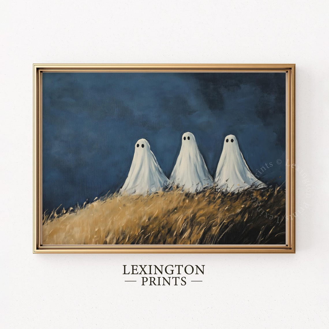 Kna Prints - 1 Pc Poster Ghost Landscape Print, Wall Art, Trendy Ghost ...