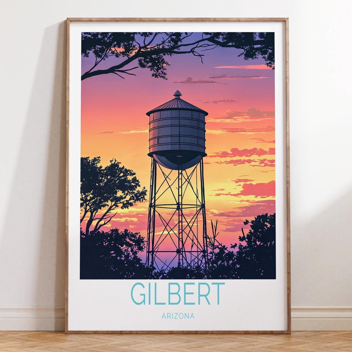 Kna Prints - 1 Pc Poster Gilbert Arizona Travel , Gilbert Wall Art ...