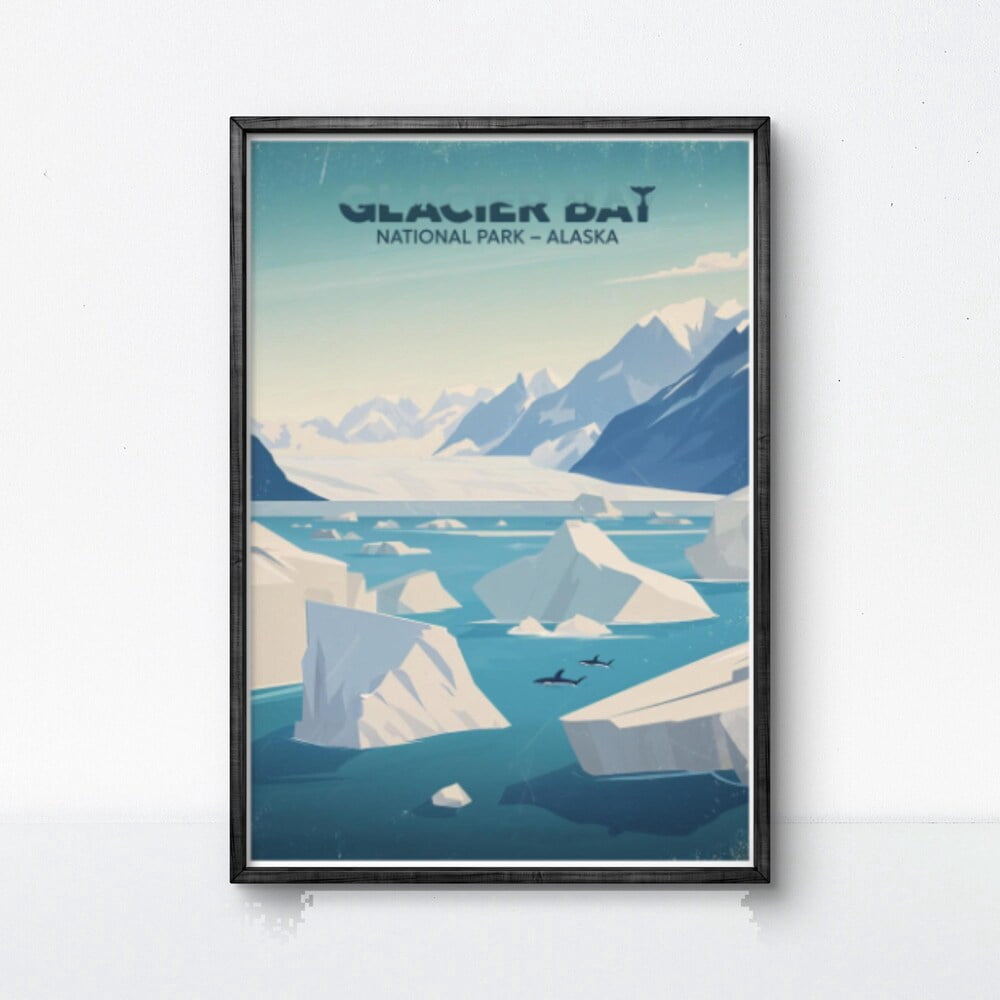 Kna Prints - 1 Pc Poster Glacier Bay · National Park Poster · Alaska ...