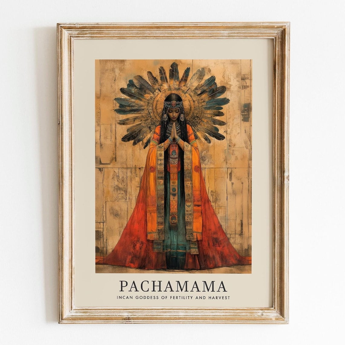Kna Prints - 1 Pc Poster Goddess Pachamama , Incan Mythology, Incan ...