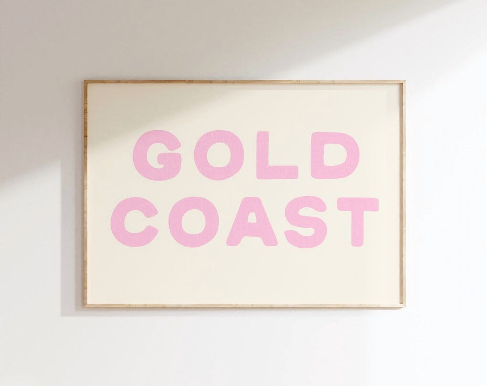 Kna Prints - 1 Pc Poster Gold Coast Art Print Coastal Cowgirl Decor ...