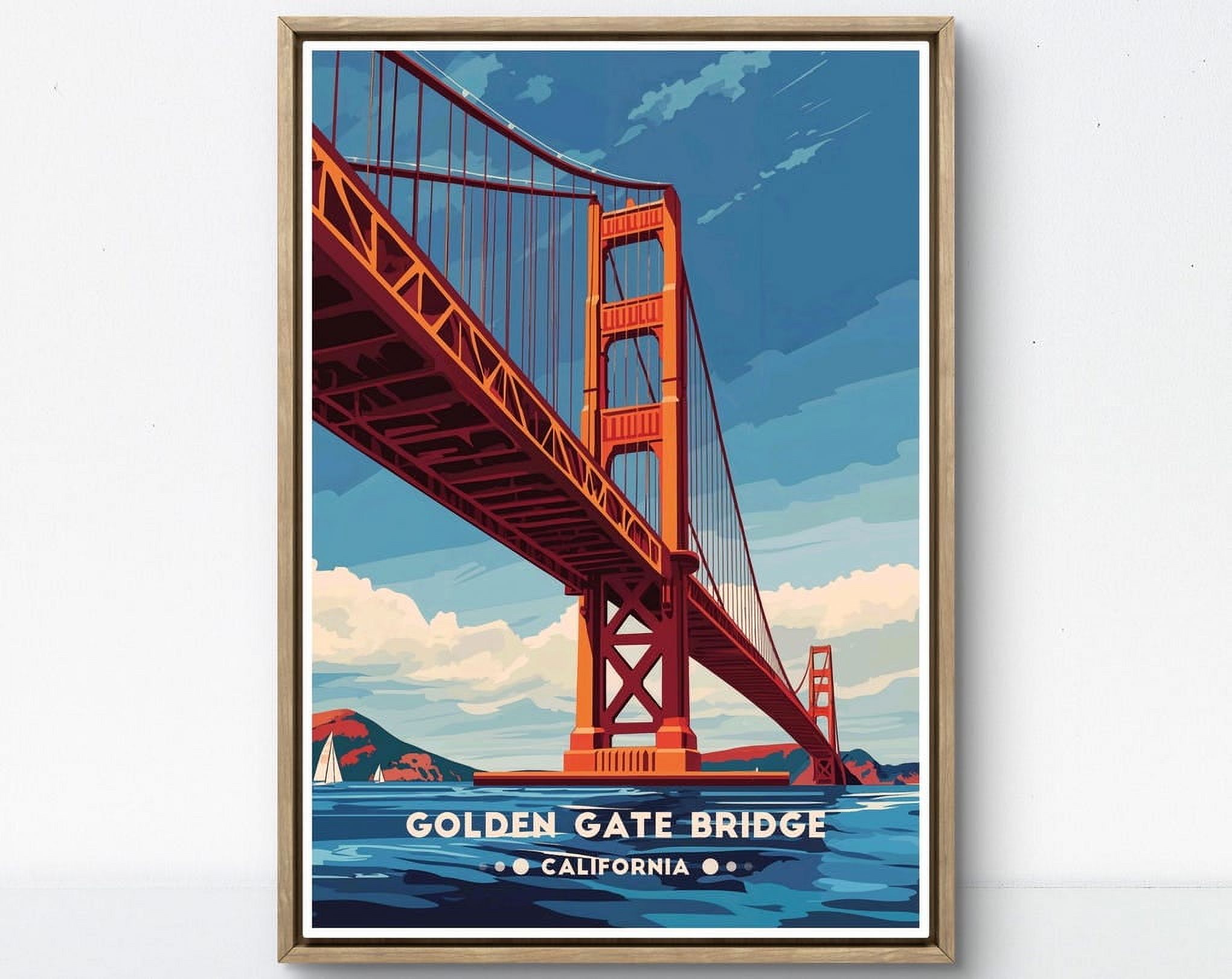 Kna Prints - 1 Pc Poster Golden Gate , Sf Bay View Art, California ...